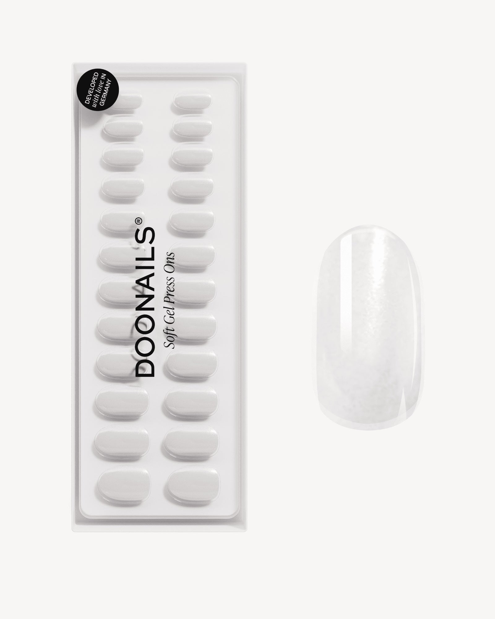 Milkshake Medium Round Soft Gel Press Ons - Doonails